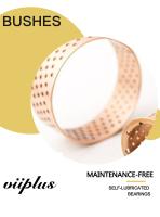 China CuSn8 Oil Shaft Diameter Wrapped Bronze Sleeve Bushings Lubrication Pockets for sale