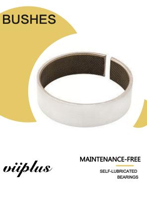 China TEX Bearings fibers fabric weave of  Glass fibers bonded stainless steel sleeve bushing 316 with a durable adhesive for sale