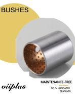 China Steel backing with CuPb10Sn10  JF-800 Bimetal Bushes Inch Sizes Ball shaped Oil sockets for sale