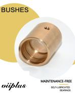 China Tempered Bronze Sliding Bearing , China Supplier ,Oilless Sleeve Bearing, Customized Size for sale