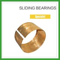 China CUSN6 / CUSN8 CW453K Phosphor Tinbronze 090 & 092 Sliding Bearing for sale