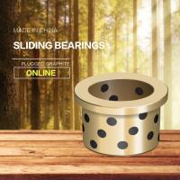 China Brass High Strength Flange Embedded Graphite Plugged Bushings Mating Housing Shaft Tolerance for sale
