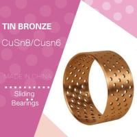 China Grease Lubricated Bronze Plain Bearings with CuPb6Sn6Zn3 Layer for sale