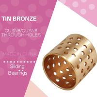 China Lubrication Bundbuchse Wrapped Bronze Bearings CuSn8 CW453K 092 Easy Assembly for sale