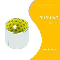 China Metal - Polymer Bronze Plain Bearings Grease Lubricated POM Cylindrical Bushes for sale