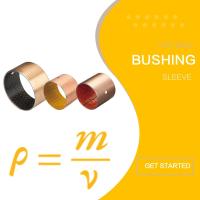 China Metal - Polymer Bronze Plain Bearings Grease Lubricated POM Cylindrical Bushes for sale
