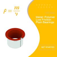 China Metal - Polymer Low Friction Plain Cylindrical Bushes Compliant To RoHS Specifications for sale