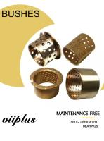 China Bronze Flanged Sleeve Bushing & Bearings Made Of CuSn8 With Lubrication Indents for sale