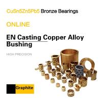 China CuSn5Zn5Pb5 EN Casting Copper Alloy Bearing Custom & Special Groove Patterns for sale