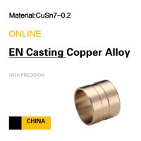 China CC492K CuSn7- 0.2  Sleeve Bushings EN Wrought Copper Alloy,Bimetal Bushings for sale
