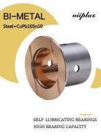 China SAE797 Steel With Cupb10sn10 Bimetal Sleeve Bearing Indents Oil Or Grease Welded Joint for sale