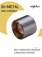China SAE799 Bimetal Bearing Bushes Sintered CuPb24Sn4 Material JF -720 Plain Bearing for sale