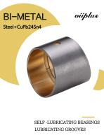 China SAE799 Bimetal Bearing Bushes Sintered CuPb24Sn4 Material JF -720 Plain Bearing for sale