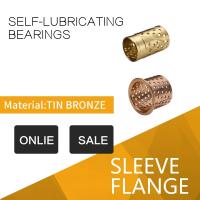 China Custom Tribological Grooves Or Sockets CuZn32 Bronze Sleeve Bushings With Lubricating for sale