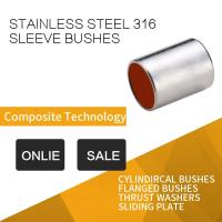 China 316 Stainless Steel Sleeve Bushing With Red Modified  For Printing & Dyeing Machines for sale