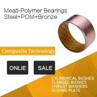 China POM Indents Self Lubricating Plain Bearing Bronze Metal Polymer Bearings Inch Custom Size for sale