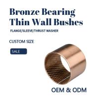 China CuSn8 Thin Wall TIn Bronze Sleeve Bushes For Agricultural Machinery for sale