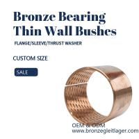 China CuSn8 Thin Wall TIn Bronze Sleeve Bushes For Agricultural Machinery for sale