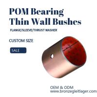 China OEM Self Lubricating Polymer Sleeve Bushing Bearings Low Friction Excellent Chemical Resistance for sale