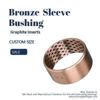 China Thin Wall Graphite Plugged Bushing Metric And Inch Sizes Bronze Sleeve FB09G for sale