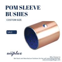 China POM Blue Sleeve Plain Bushing Boundary Lubricating Bronze Bush for sale