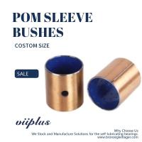 China POM Blue Sleeve Plain Bushing Boundary Lubricating Bronze Bush for sale