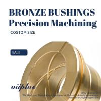China CNC Precision Machining Copper Flange Sleeve Bushing Oil Groove Costom Size for sale