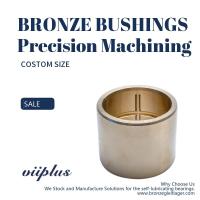 China Customzied Oil / Grease Groove Casting Bronze Sleeve & Flange Six To Eight Designs For Loaders for sale