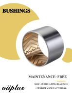 China Bimetal Lead-Free Plain Thin Walled Bearing Imperial & Metric Sizes Bush With Grooves for sale
