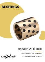 China C86300 430B Manganese Cast Bronze Flanged Graphite Bushing Bearing & Plate Oil Grooves for sale