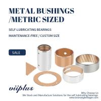 China Thin - Wall Construction Permits Compact Rohs Bimetal Sleeve Bushes Indents Bearing Assembly for sale