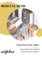 China CuPb10Sn10 Bimetal Bushing , Flanged Bimetal Steel Bearings By Size for sale