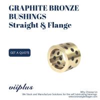 China Bronze Cast Alloys Self Lubricating Bearings Built In Graphite Pellet for sale