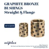 China Bronze Cast Alloys Self Lubricating Bearings Built In Graphite Pellet for sale