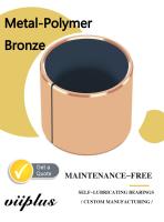 China Metal Polymer Split Plain Bearing With Sintered Bronze Layer Filled With for sale