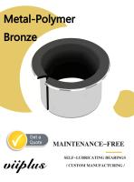 China Metal Polymer Split Plain Bearing With Sintered Bronze Layer Filled With for sale