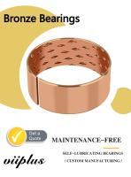 China CuSn8 & CuSn6.5 Bronze Bearings Material | Flange Cylindrical Bushes Type for sale