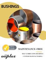 China Metric Size Dry Sliding Bearings , Self Lube Bushings With Long Life Time for sale