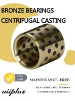 China Centrifugal Casting Graphite Plugged Bushings Large Size C86300 Alloy for sale