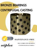 China Centrifugal Casting Graphite Plugged Bushings Large Size C86300 Alloy for sale
