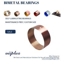 China Bimetallic Metric Flanged Sleeve Bearing Automotive And Construction Machinery Parts for sale