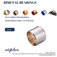 China Bimetal Bearing 720 Bimetal Bearing Metal Bushes CuPb30 Material Lead Bronze Flanged Sleeve Bearings for sale