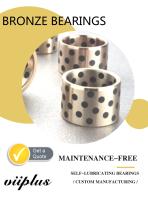 China Graphite Plugged Solid Lubricant Bearings Extremely High Load Capacity for sale