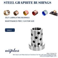 China Flange Steel Graphite Bushing Self Lube Wear Plates Metric Size Long Life for sale