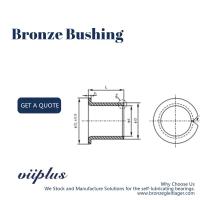 China Lagerbuchsen Bronze Sleeve Bushings, Flange Glidlager Size Made To Order for sale