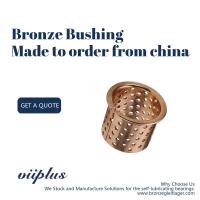 China Lagerbuchsen Bronze Sleeve Bushings, Flange Glidlager Size Made To Order for sale