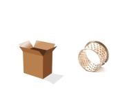China Bronze Bushing Metric Sleeve Bearings With Lubrication Pockets CuSn8 & CuSn6 Material for sale