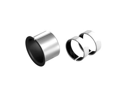 China Woven Fabric Woven Bearing Strips Stainless Steel Metal With Woven Fabric Liner Bushes for sale