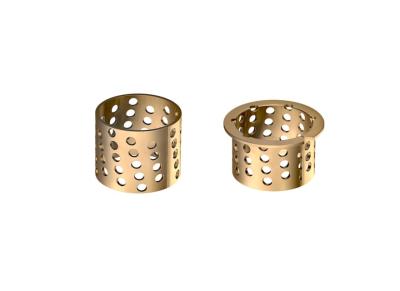 China CuSn8 Flanged Bronze Bushings Metric Large Size For Mining Drill Rigs for sale