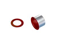 China Steel Backed Polymer Plain Bearings Flange Type  For Hydraulic Oil Lubrication for sale